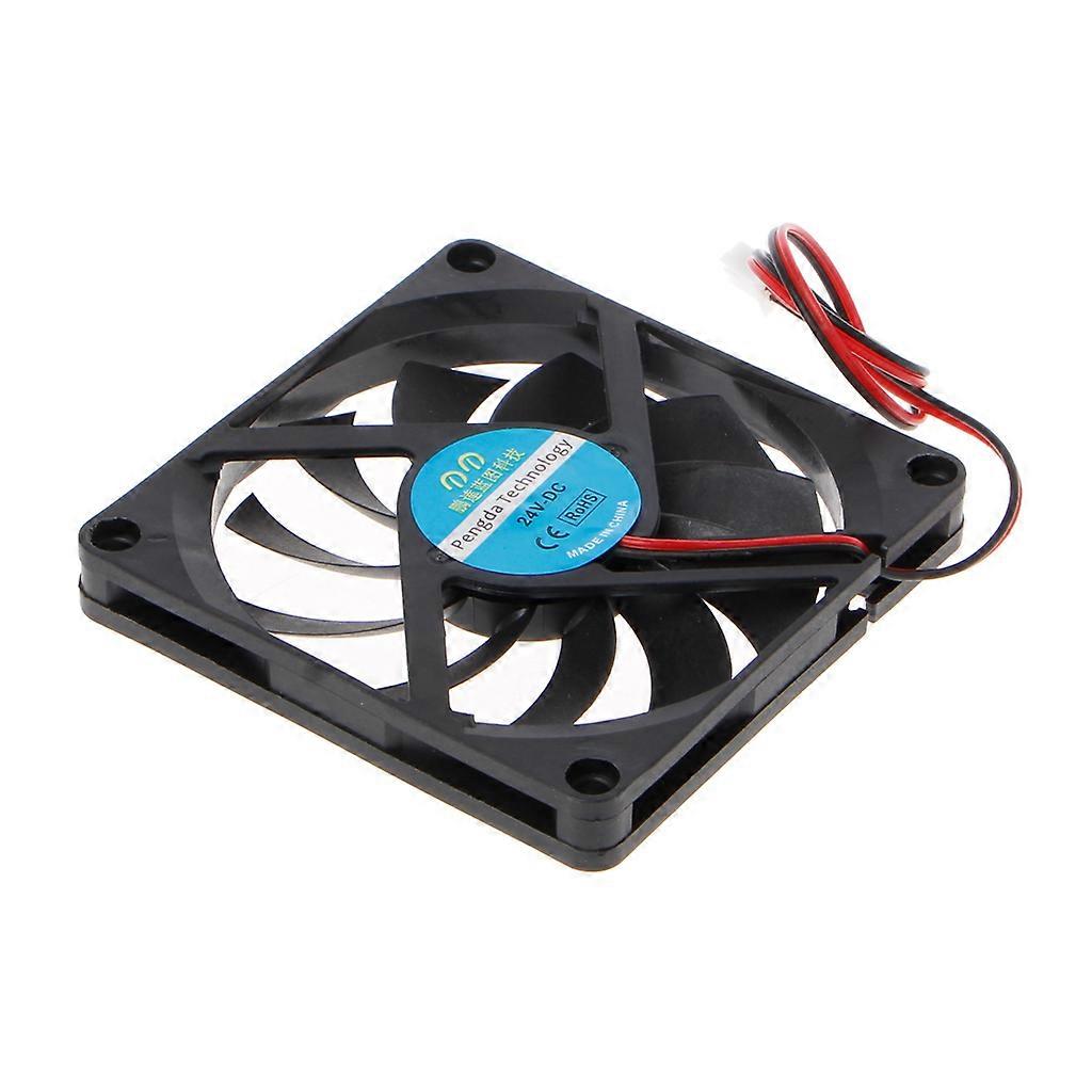 80mm Silent Cooling Fan 24V 2Pin 8010 DC Brushless Quiet compatible-for PC Computer Case | Fruugo UK