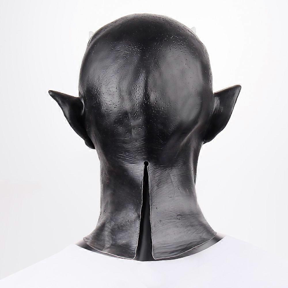 Cosplay Mephistopheles Mask Horror Demon Horn Mask Devil Killer Latex ...