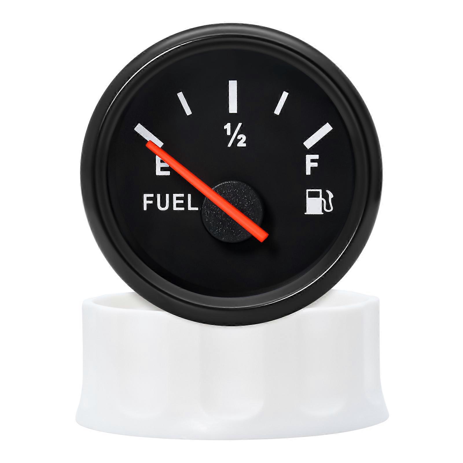 Boat Marine Fuel Level Gauge 52mm Pointer Fuel Level Gauge LED Light ...