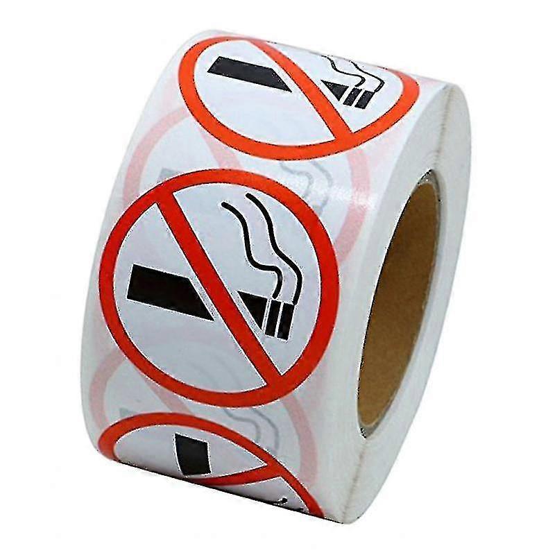 No Smoking 25mm Warning Alert Stop Smoke No Cigarette Logo Window Door ...