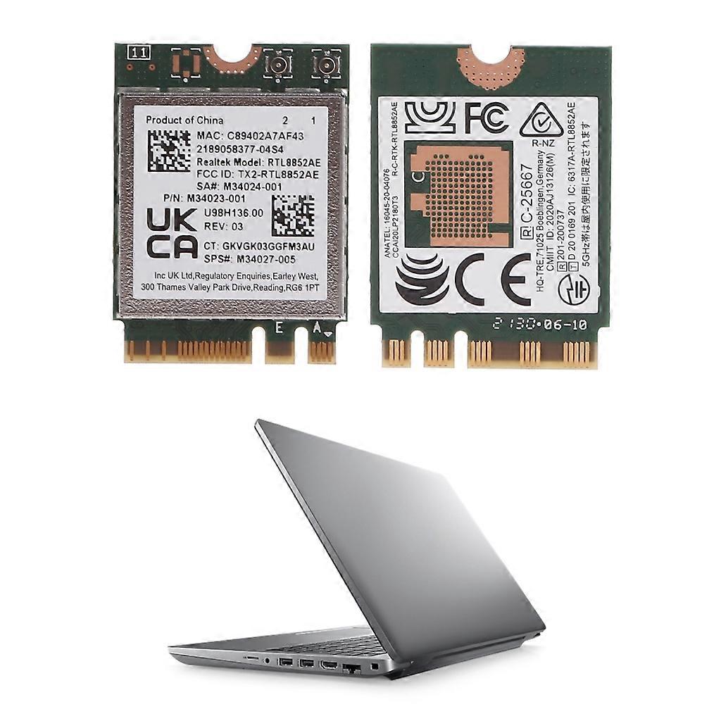 RTL8852AE WiFi 6 Card 802.11ac ax Wireless NGFF M.2 WiFi Card Network ...