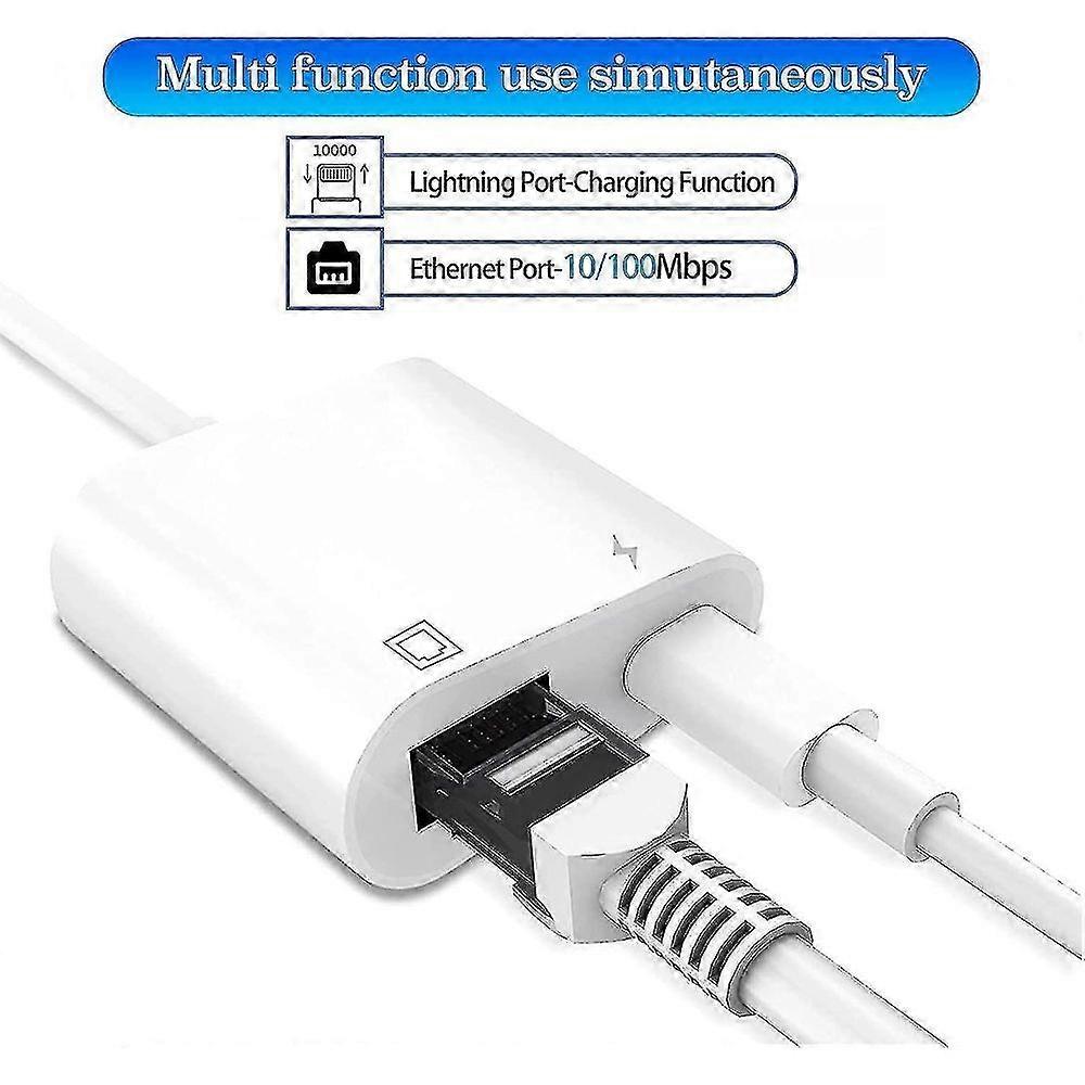Lightning To Ethernet Adapter, [compatible With Apple Mfi Certified] 2 ...