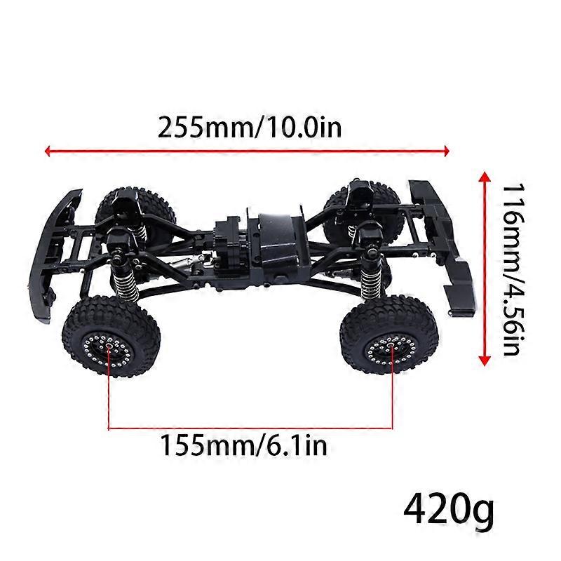 Metal Assembled Frame Chassis Kit for TRX4M TRX4-M 1/18 RC Crawler Car ...
