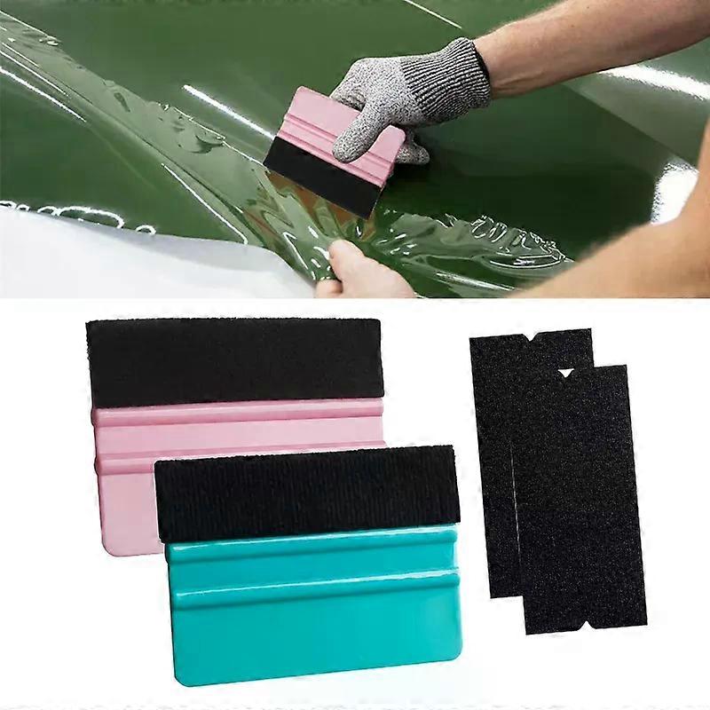 Felt Edge Squeegee Window Tinting Tool Car Vinyl Wrap Scraper Plastic ...