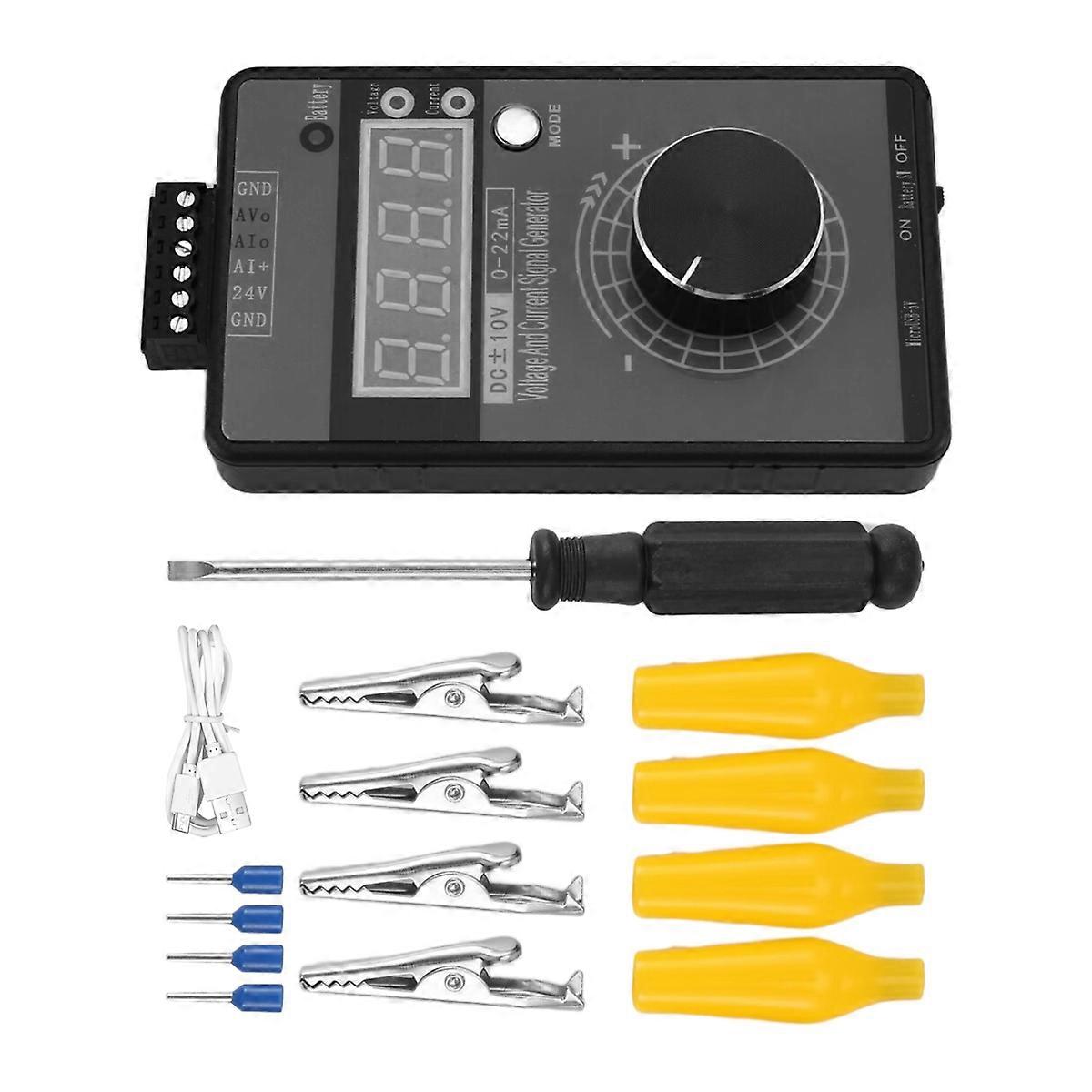 0/4-20MA DC 0-10V Signal Generator,Analog Generator with 4-Digit LCD Display,Accuracy 0.01,for ...