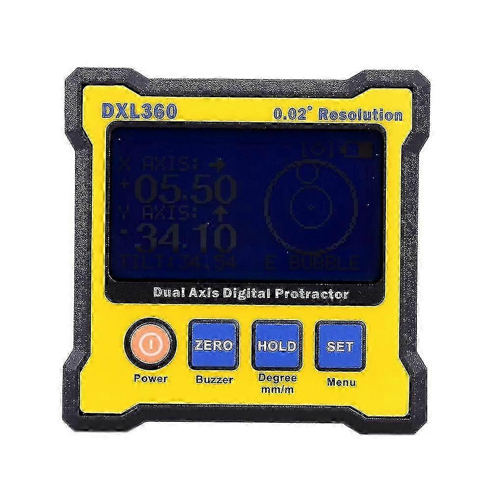 Dxl360 Dual Axis Digital Angle Protractor With 5 Side Magnetic Base ...