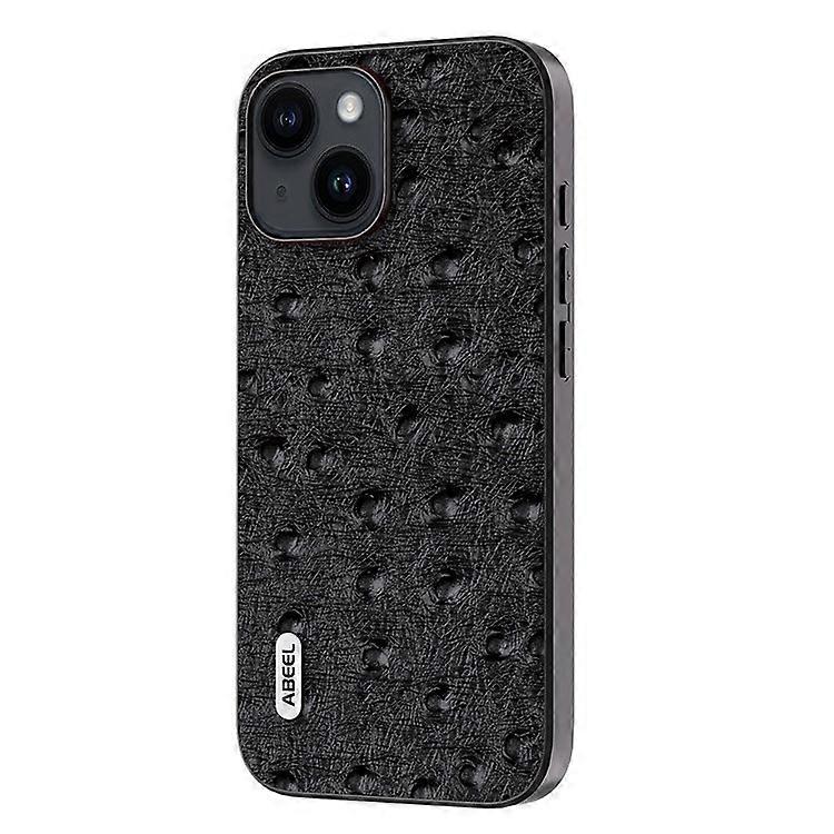 ABEEL Compatible For iPhone 15 Plus Ostrich Texture Anti-drop Cover ...
