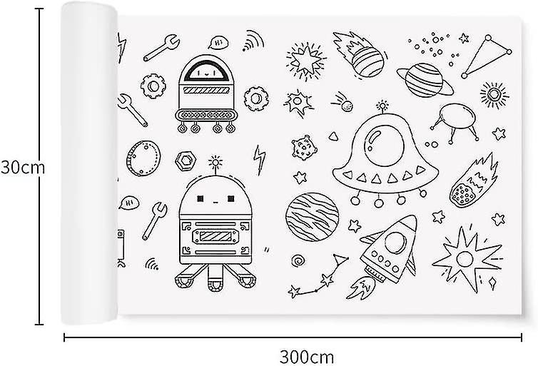 Children's Drawing Roll, Coloring Paper Roll For Kids, Sticky Color ...