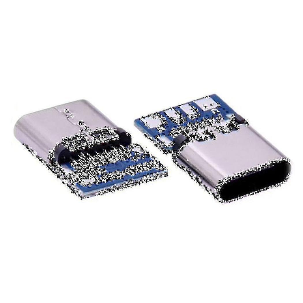 10 Pcs Usb 3.1 Type C Connector 14 Pin Female Socket Receptacle Through ...