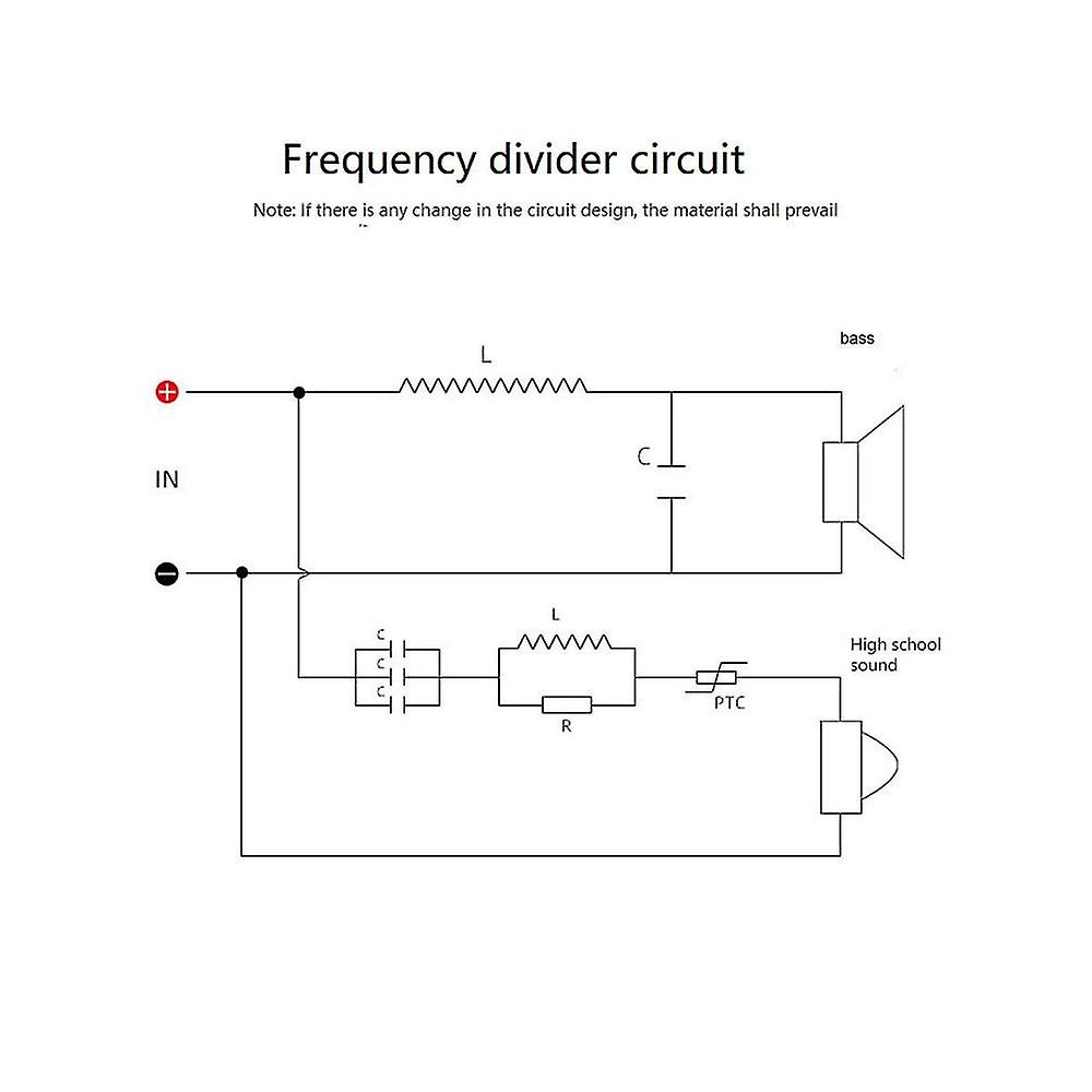 2 Way Speaker Frequency Divider High-mid-range Crossover Hi-fi ...