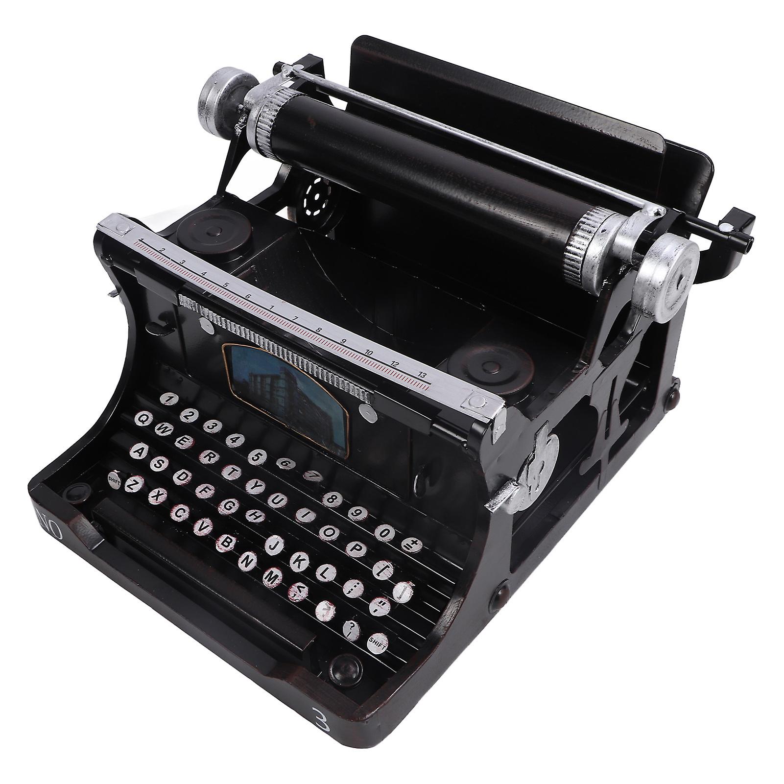 Antique Typewriter Model Black Retro Vintage Portable Manual Handmade ...