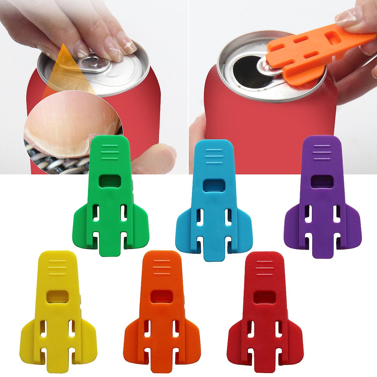 2Pcs Beer Can Opener Ergonomic Protect Your Nail Home Restaurant Manual ...