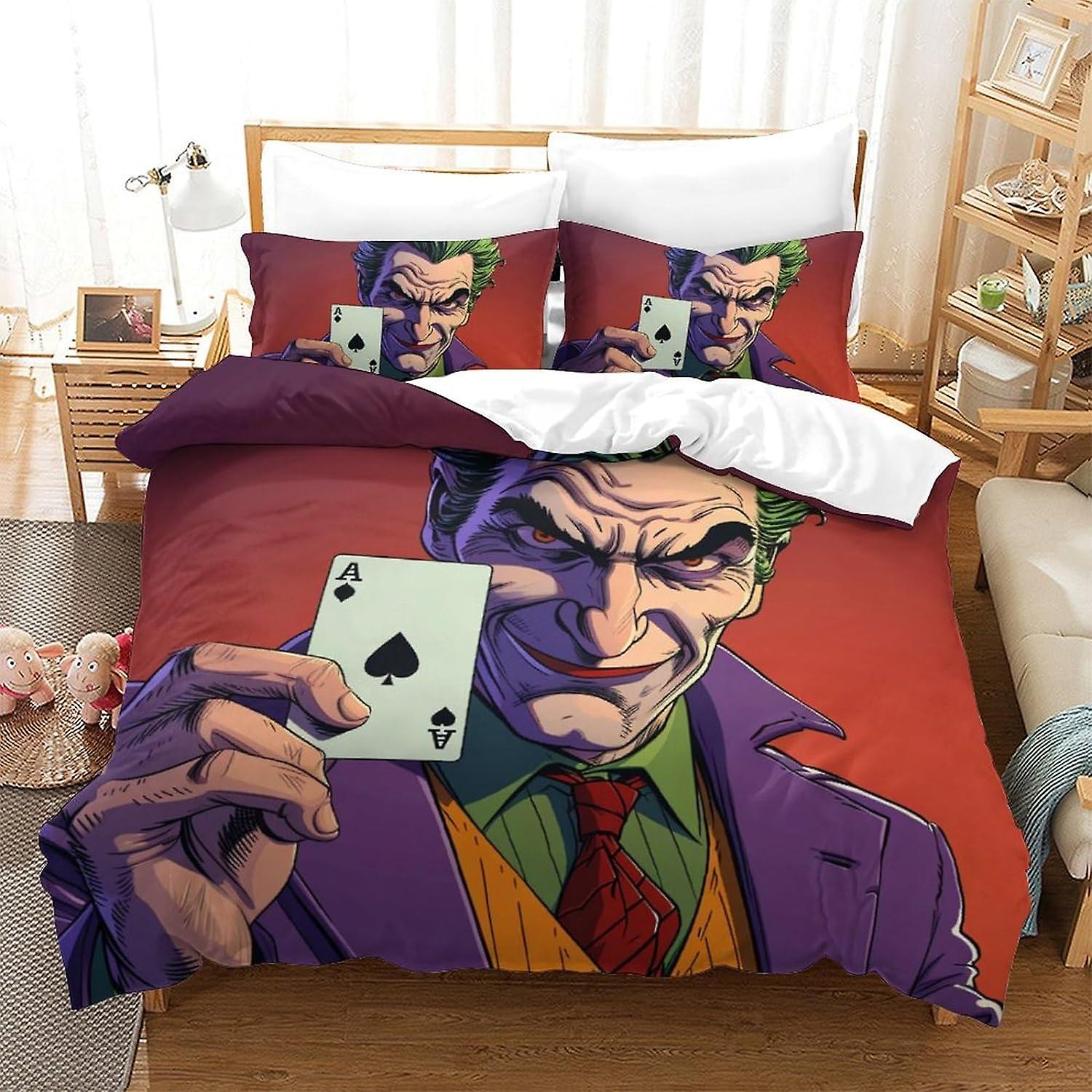 HOUKIG Joker Comforter Covers 3D Print Joker Theme for Teens And Adults ...
