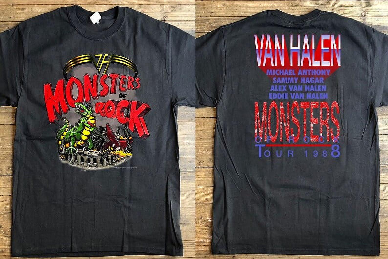 Monsters Of Rock Tour 1988 Van Halen T-Shirt, Van Halen Monsters Of ...