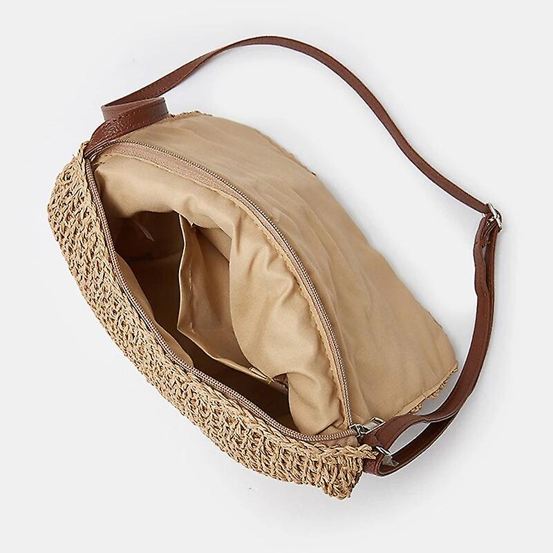 Bohemian Granny Square Straw Crossbody Bags For Women Casual Paper ...
