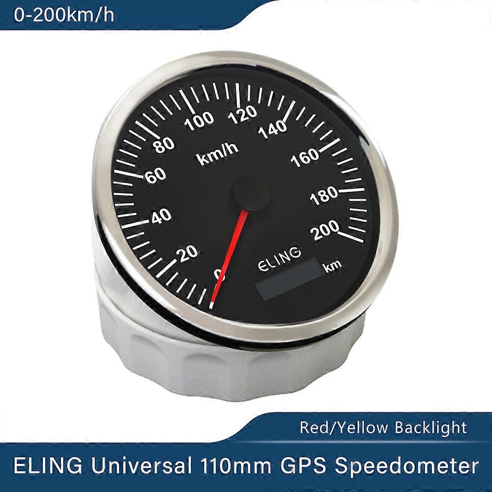 110mm Dimension GPS Speedometer Odometer 0-200km/h 12V/24V Speedo with ...