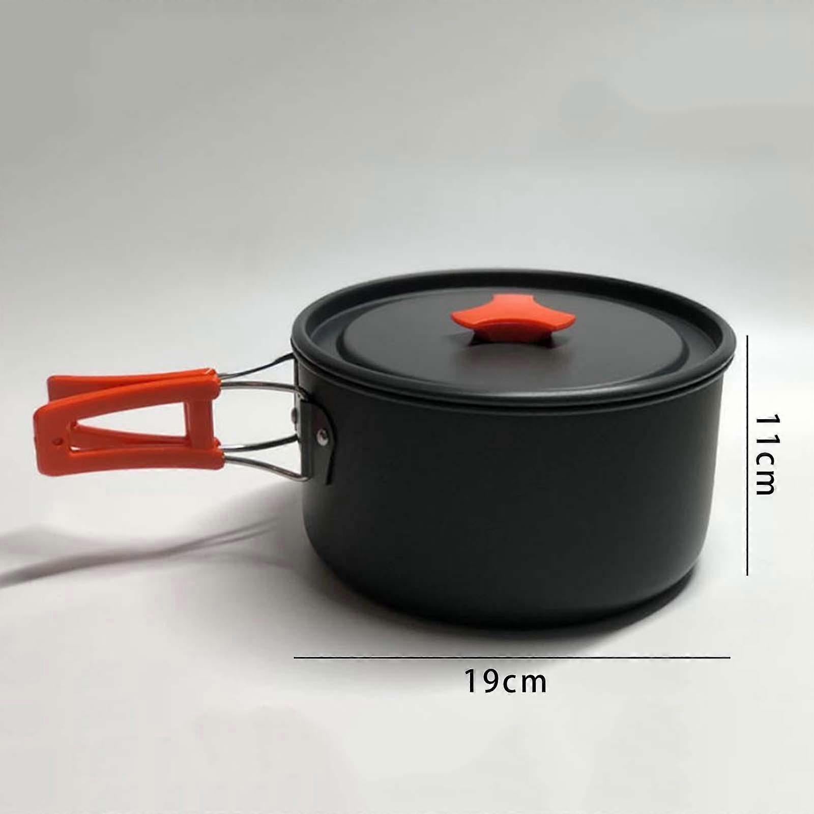 Camping Cookware Set for Campfire Portable Cooking Pot for BBQ Family ...