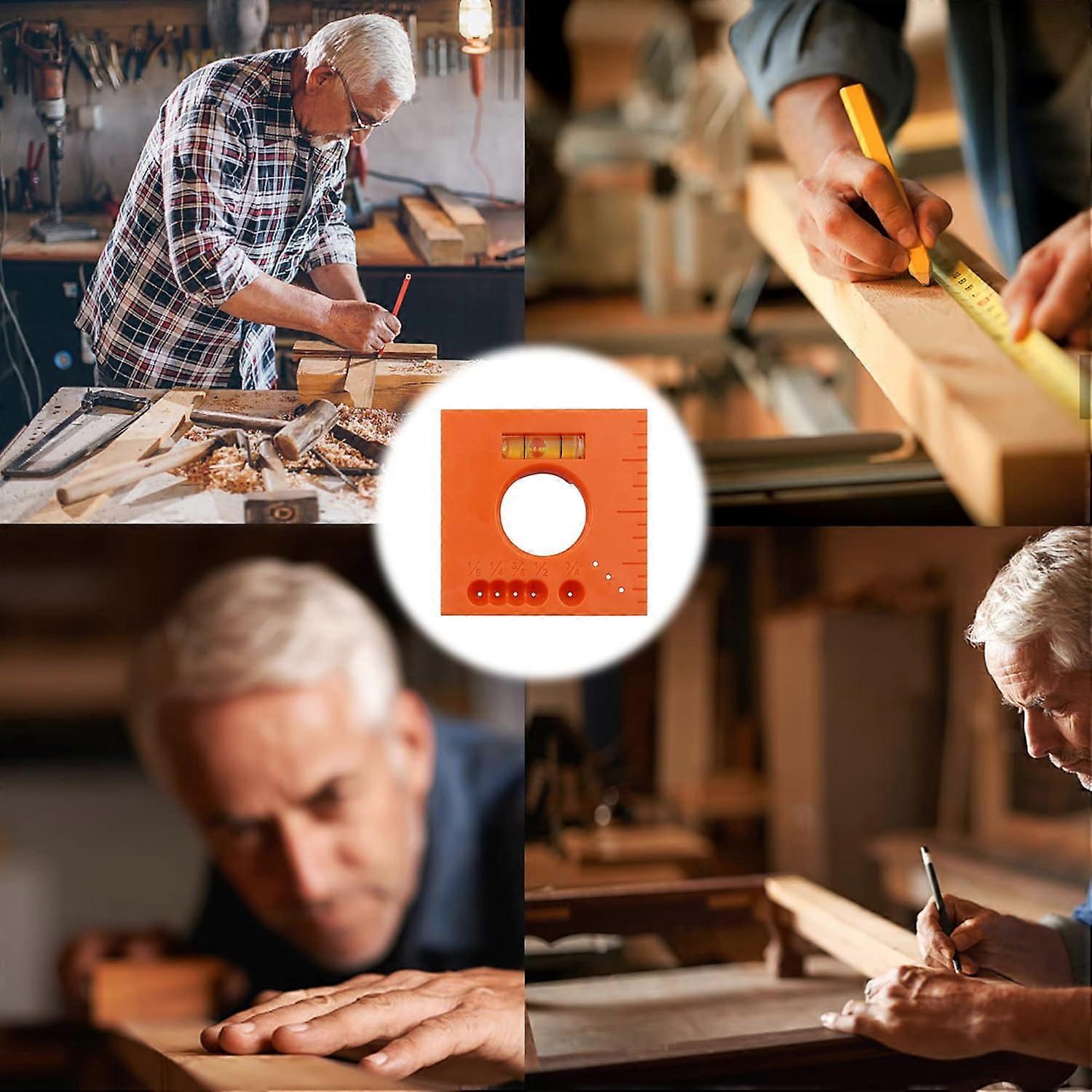 Carpenter's square with spirit level, multi-functional DIY carpenter's ...