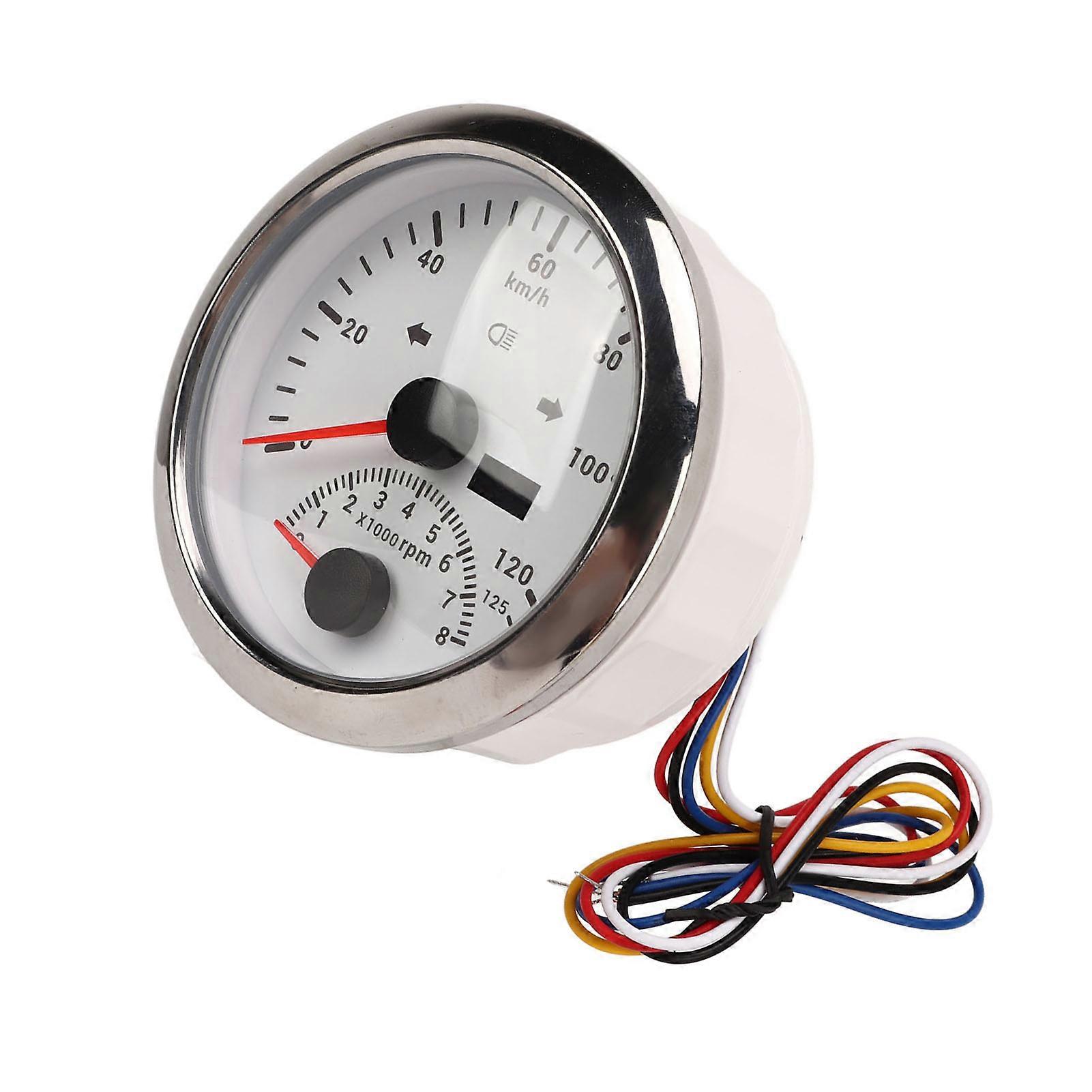 GPS Speedometer with Tachometer 8000 RPM 85mm 3 3/8 in GPS Speedometer ...