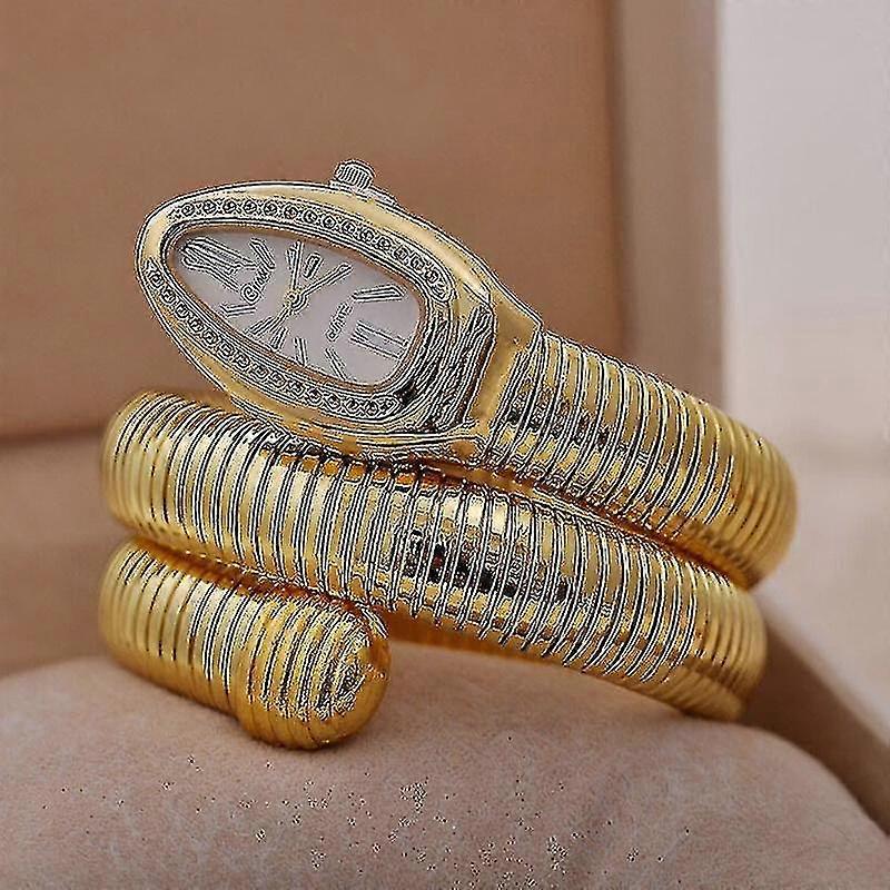 Snake Shape Bangle Watches Women Bracelet Watch Vogue Girls Wrist Clock ...