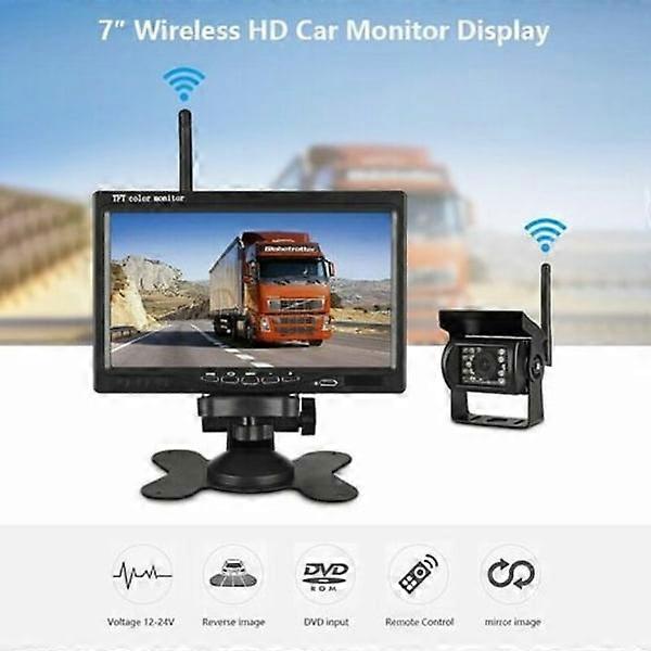 Wireless Vehicle Reversing Camera 7 Inch LCD Screen for Truck Bus RV ...