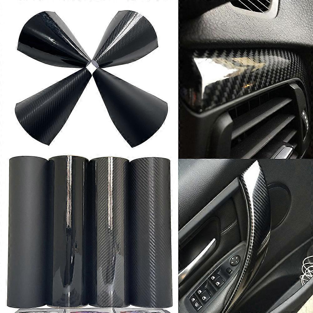 3D Carbon Fiber Vinyl Wrap Film Gloss Black Vinyl Wrap Car Wrap Sheet ...