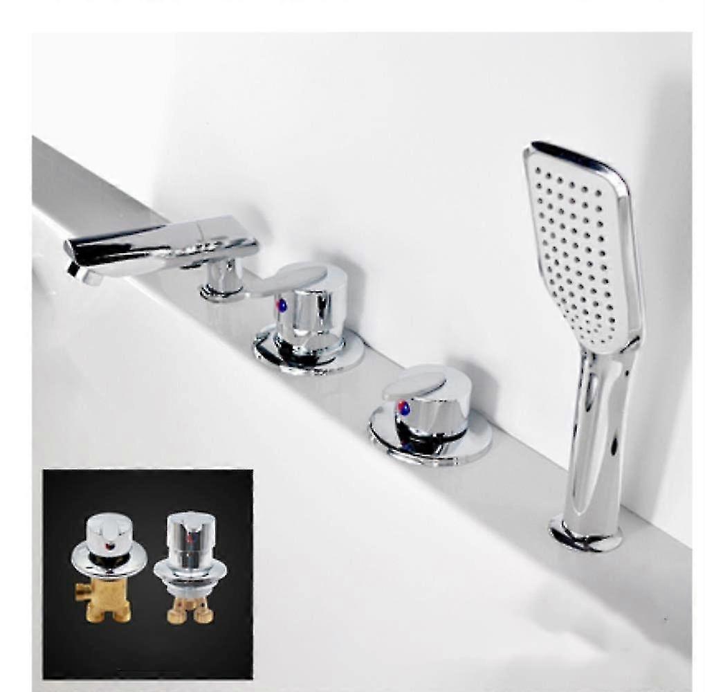 Bathtub Faucet Bath Mixer Two Piece Split Shower Faucets Hot And Cold ...