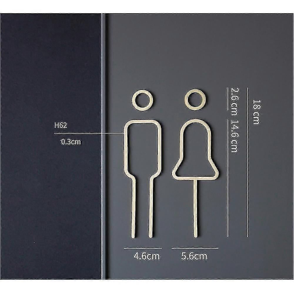 Man WoMan MetaL WaLL Sign PLate ToiLet DoorpLate WaSh RooM LabeL Wc ...