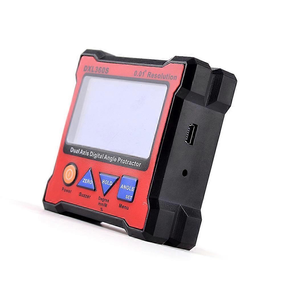DXL360S Dual Axis Digital Angle Protractor with 5 Side Magnetic Base ...