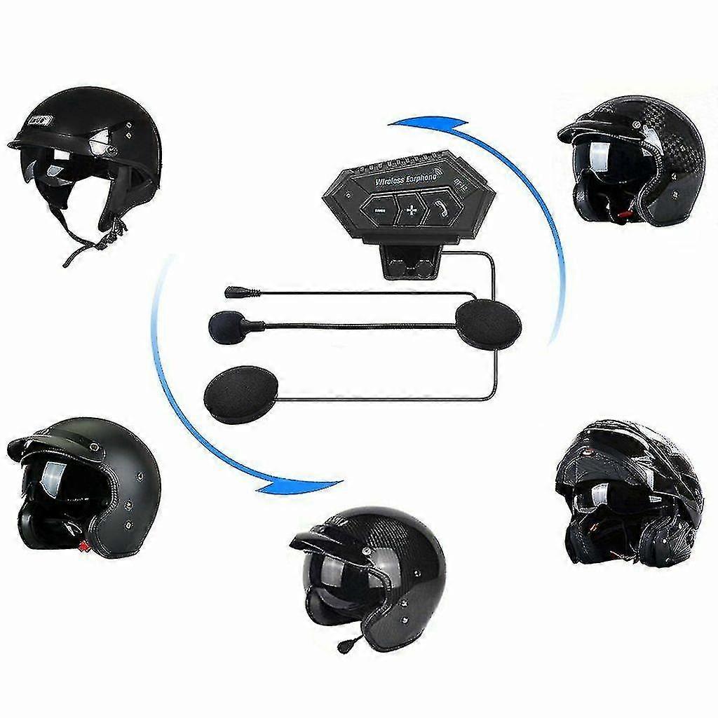 Motorcycle Helmet Bluetooth Headset Helmet Intercom Intercom | Fruugo UK
