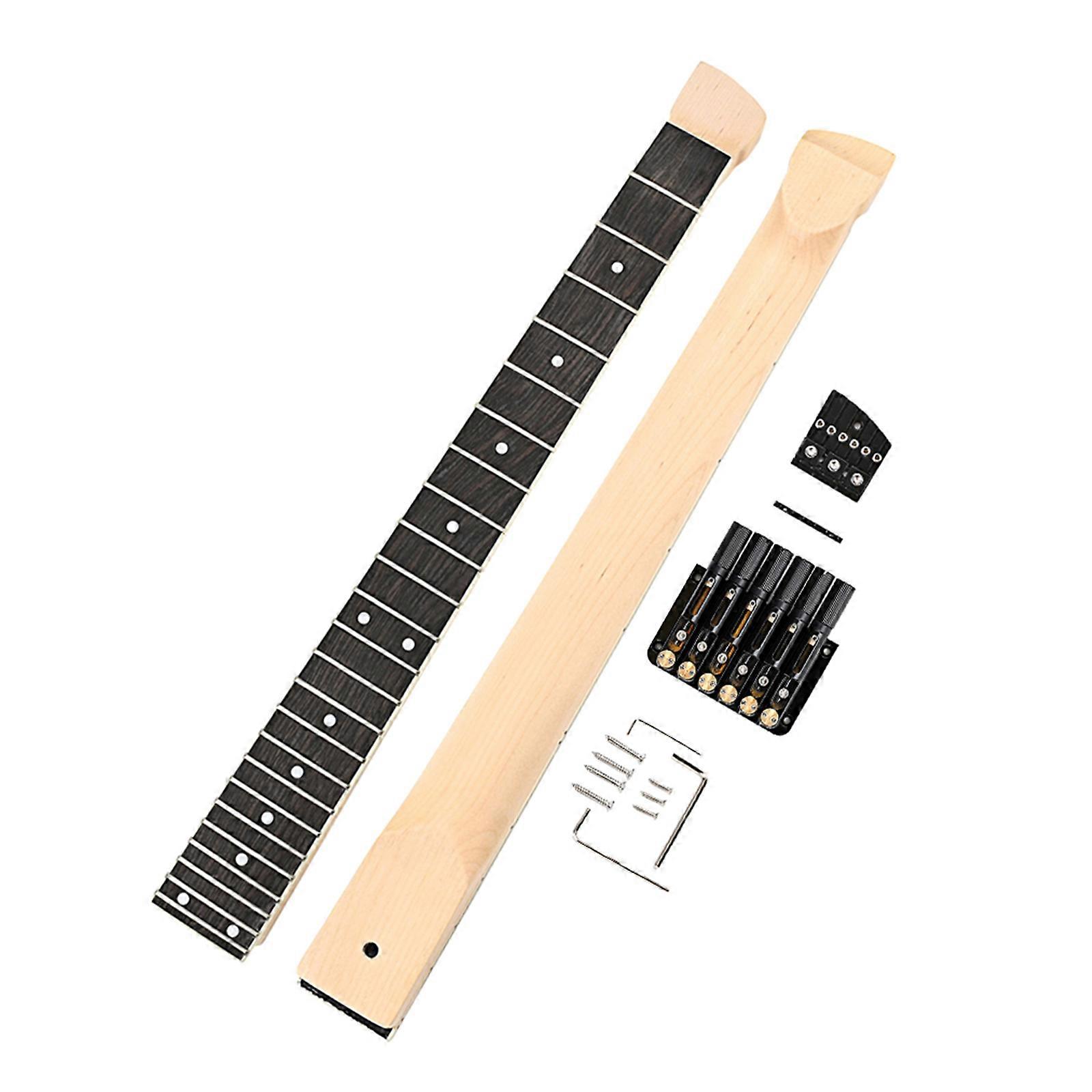 24 Fret Guitar Neck Electric Headless Bridge Neck Nut Musical ...