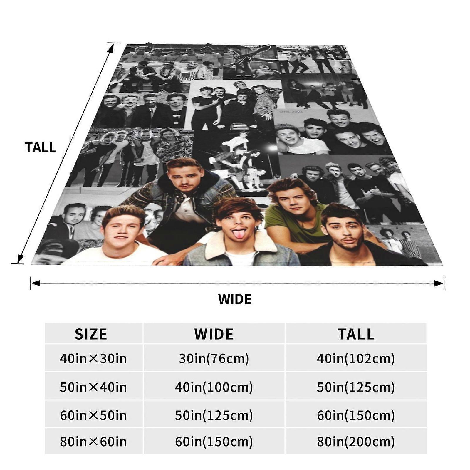 One Direction 1D Blankets Flannel Fleece Warm Soft Throw Blanket For ...