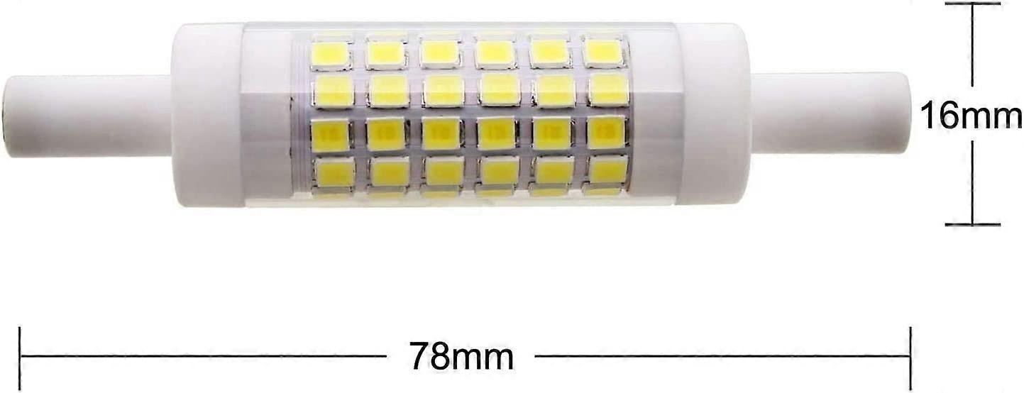 2 LED bulbs R7S 78 mm 5W 15 x 78 mm, Cold white 6000K, 220V | Fruugo UK