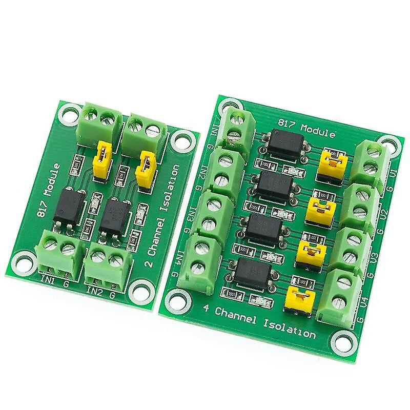 Pc817 2 4 channel optocoupler isolation board voltage converter adapter ...