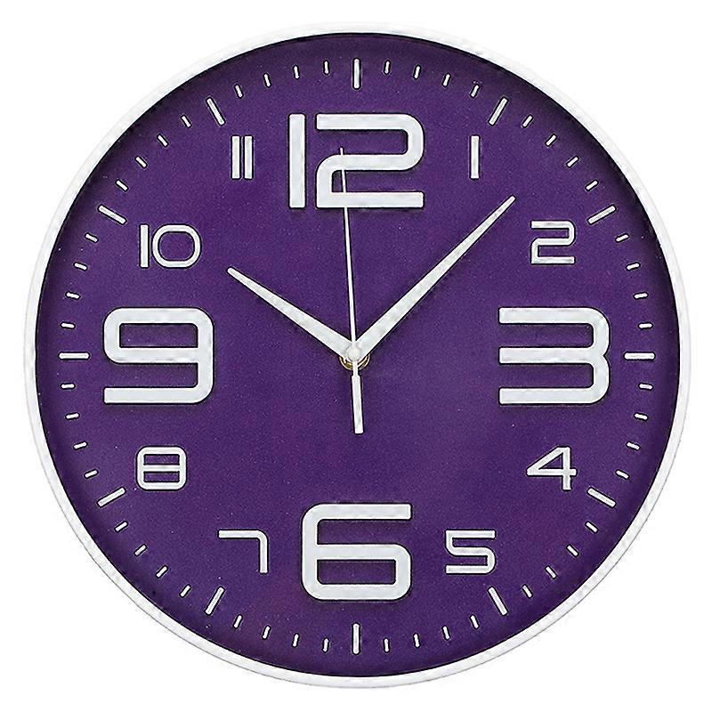 30cm Modern Quartz Silent Wall Clock Creeping Second Without Ticking ...