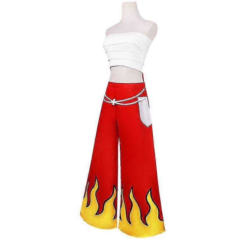 Anime Fairy Tail Cosplay Costume Erza Scarlet Bra Japanese Unisex ...