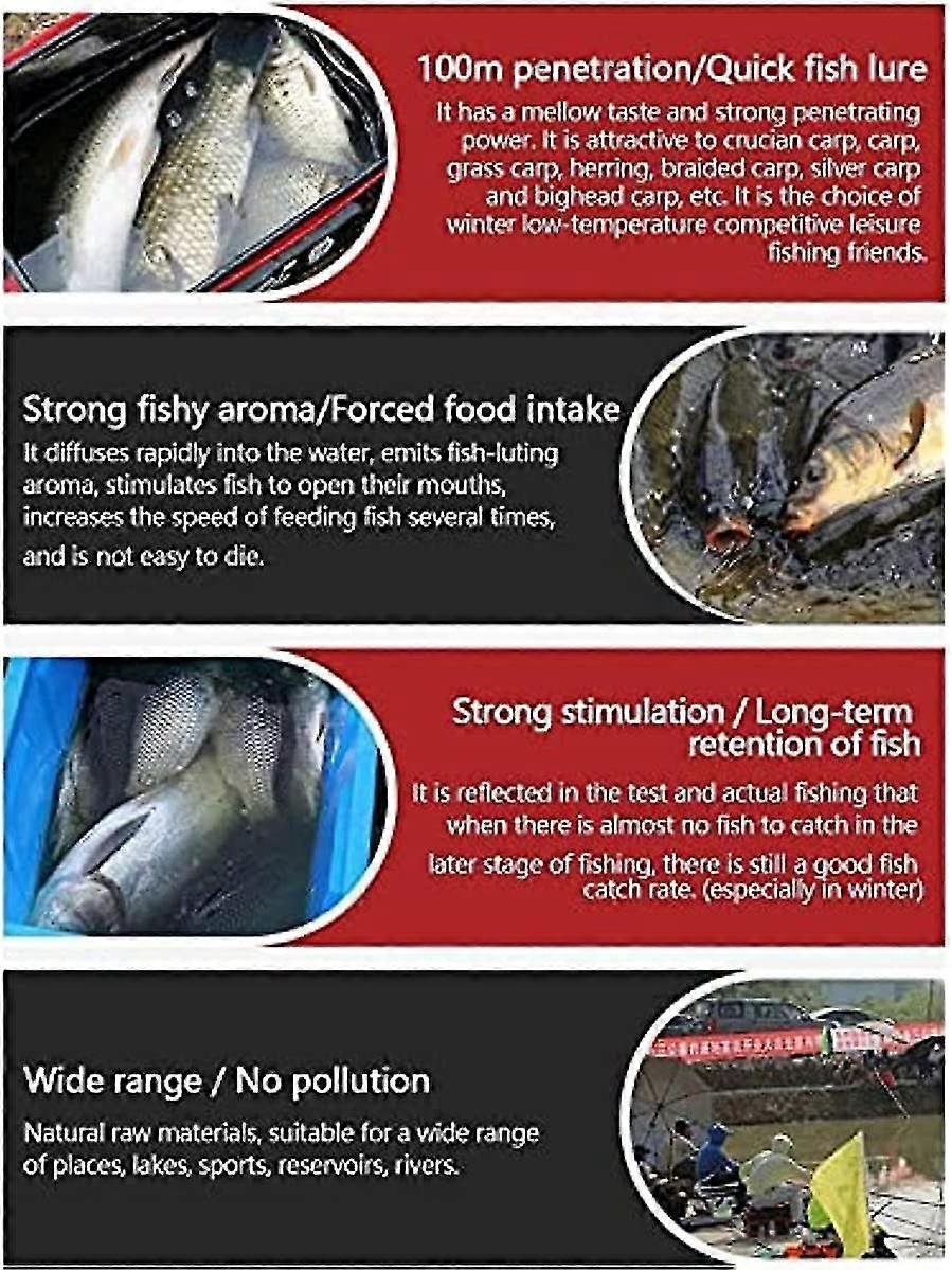 Red Worm Liquid Bait, Fish Scent Bait Fish Additive, Concentrated ...