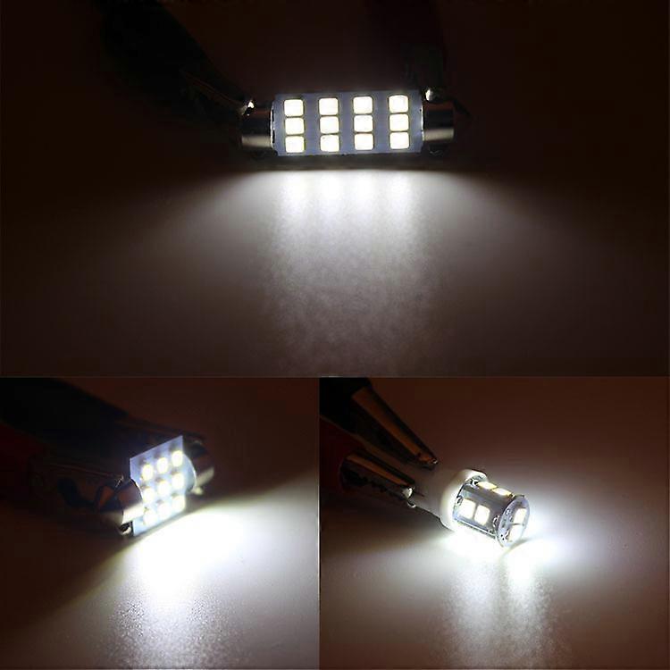 Auspicious - 20 Pieces Car Interior Led Bulbs T10 White Light 12v 6000k ...
