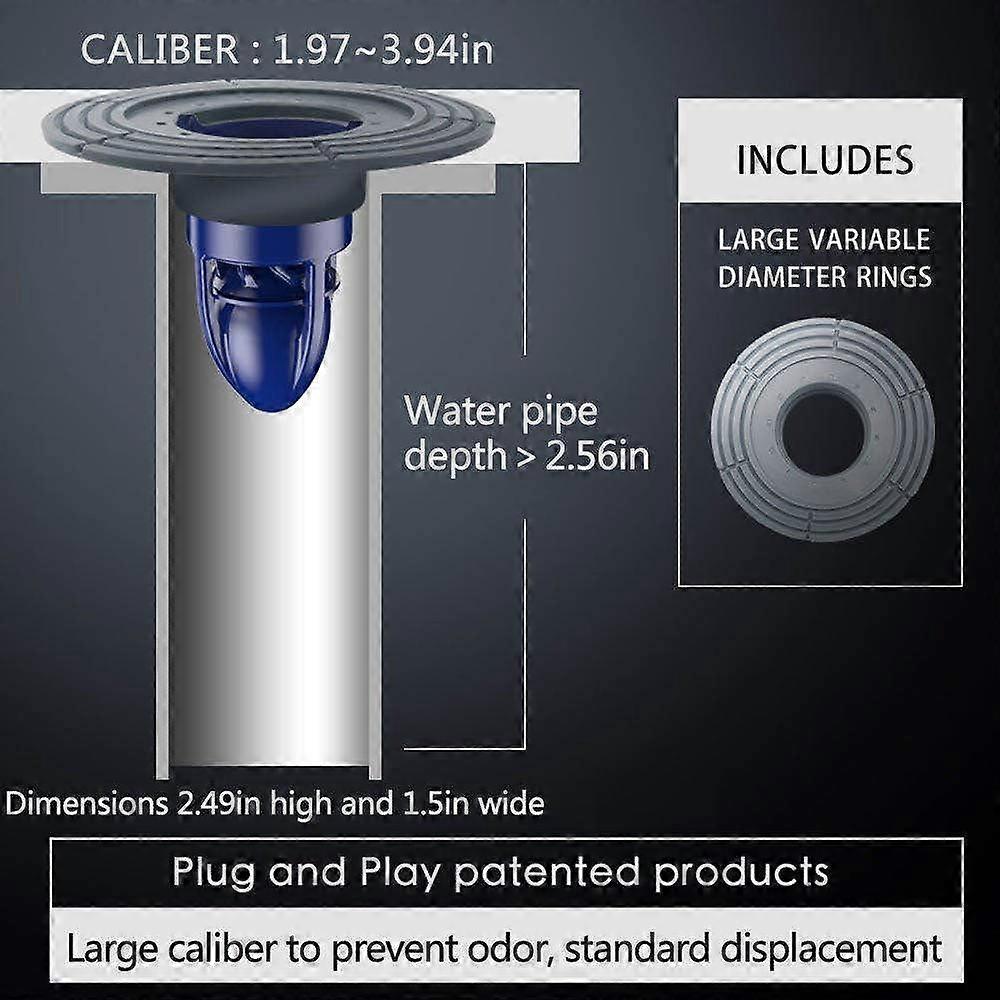 Shower Floor Drain Backflow Preventer One Way Drain Valve Sewer Core ...
