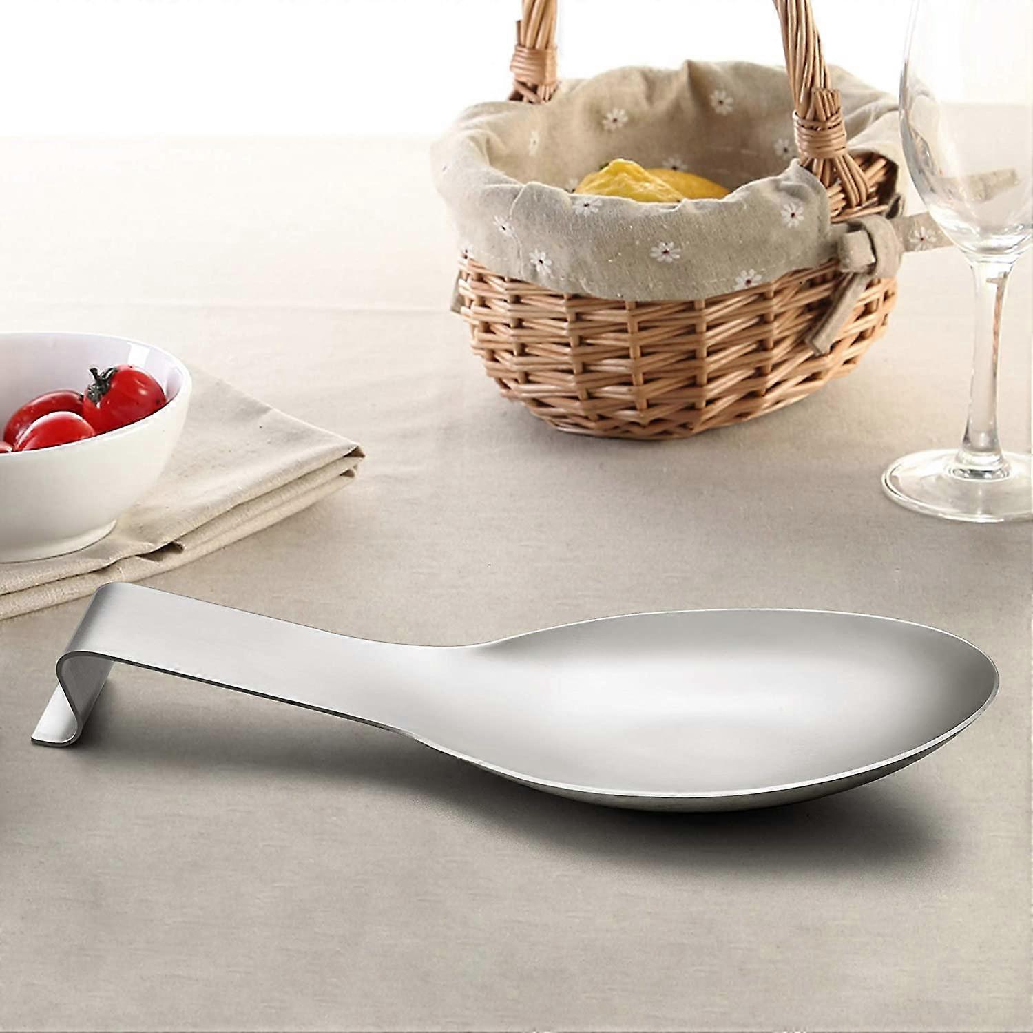 Stainless Steel Spoon Rest, Spatula Ladle Holder, Heavy Duty ...