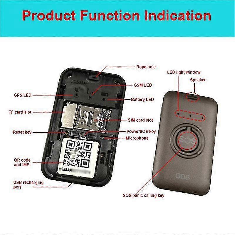 Mini GPS Tracker suitable for Kids Child Olders GPS Tracking Device Without Fee Security ...