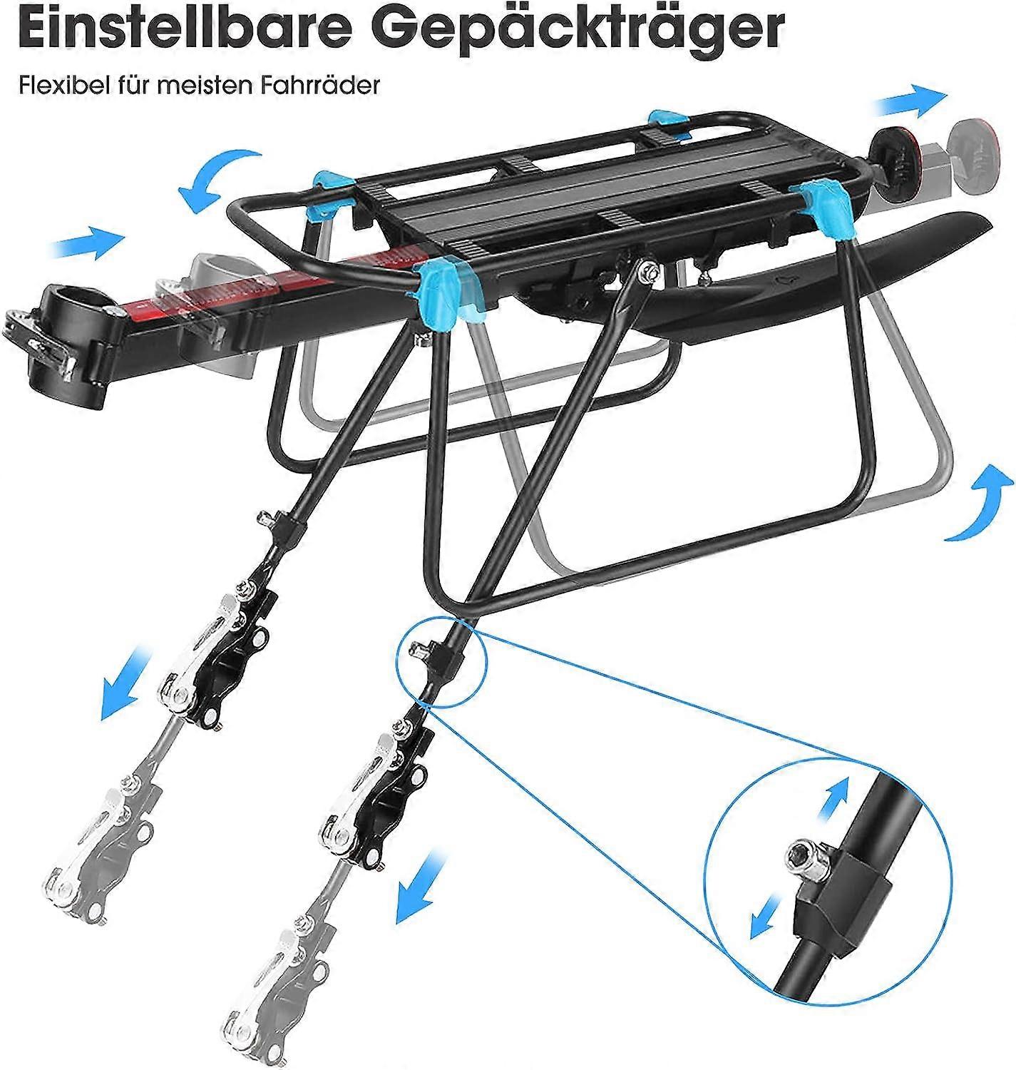 Bagagerek voor 24-29 inch fiets verstelbare aluminiumlegering ...