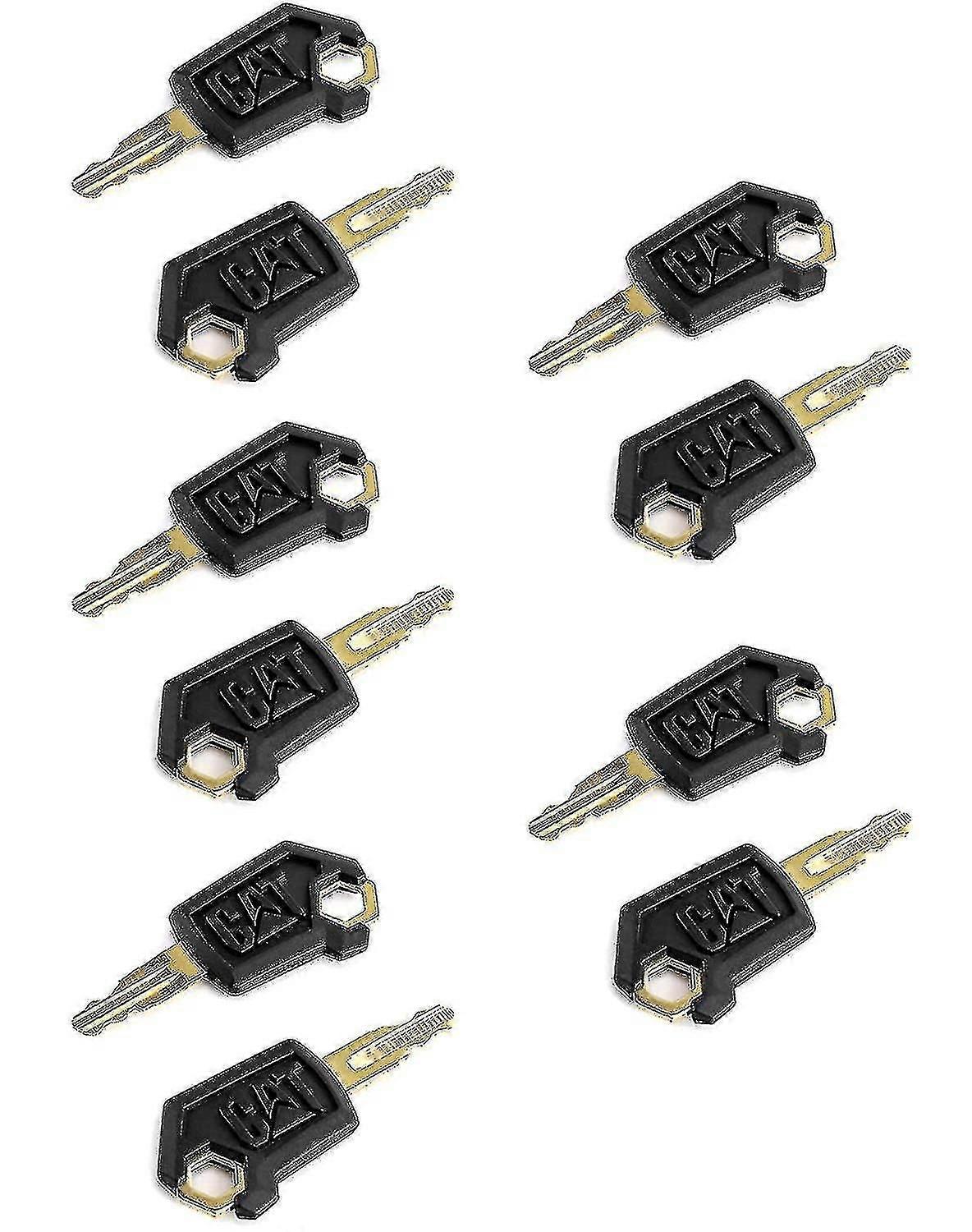10 Pack 5p8500 Cat Keys, Ignition Keys For Caterpillar Heavy Equipment ...