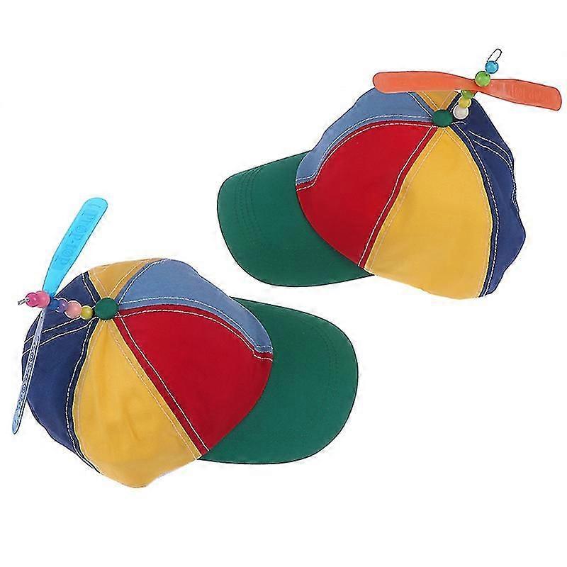 Adult/children Helicopter Propeller Baseball Caps Colorful Patchwork ...