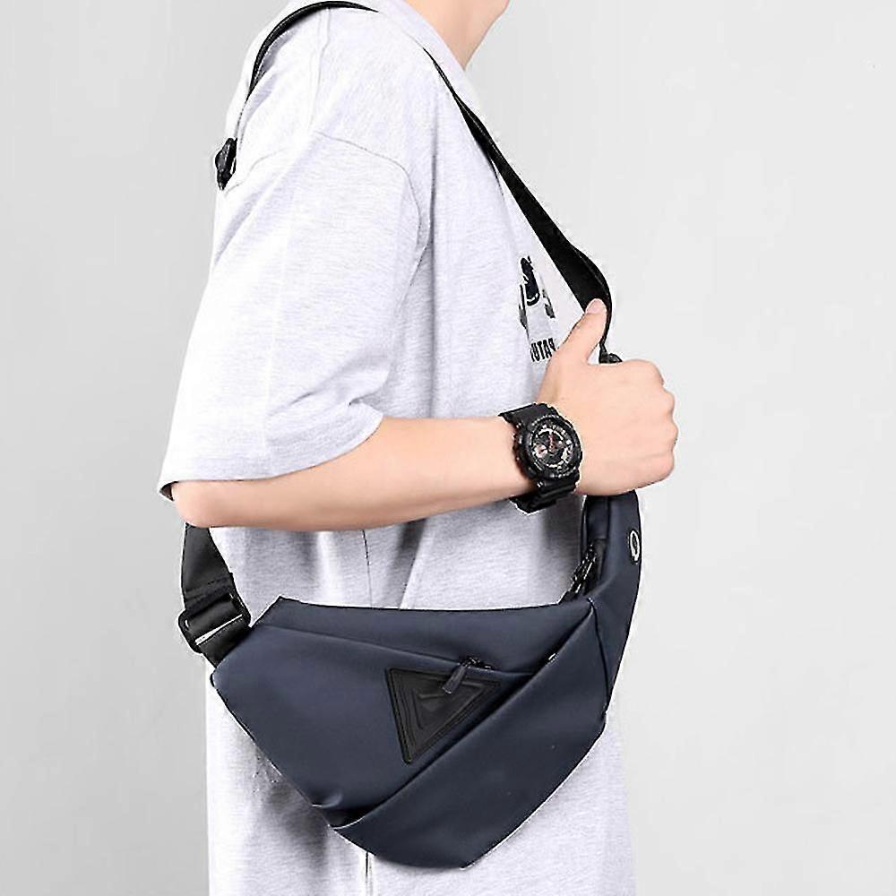 Men's Chest Backpack Waterproof Travel Large Capacity Chest Bag Single ...