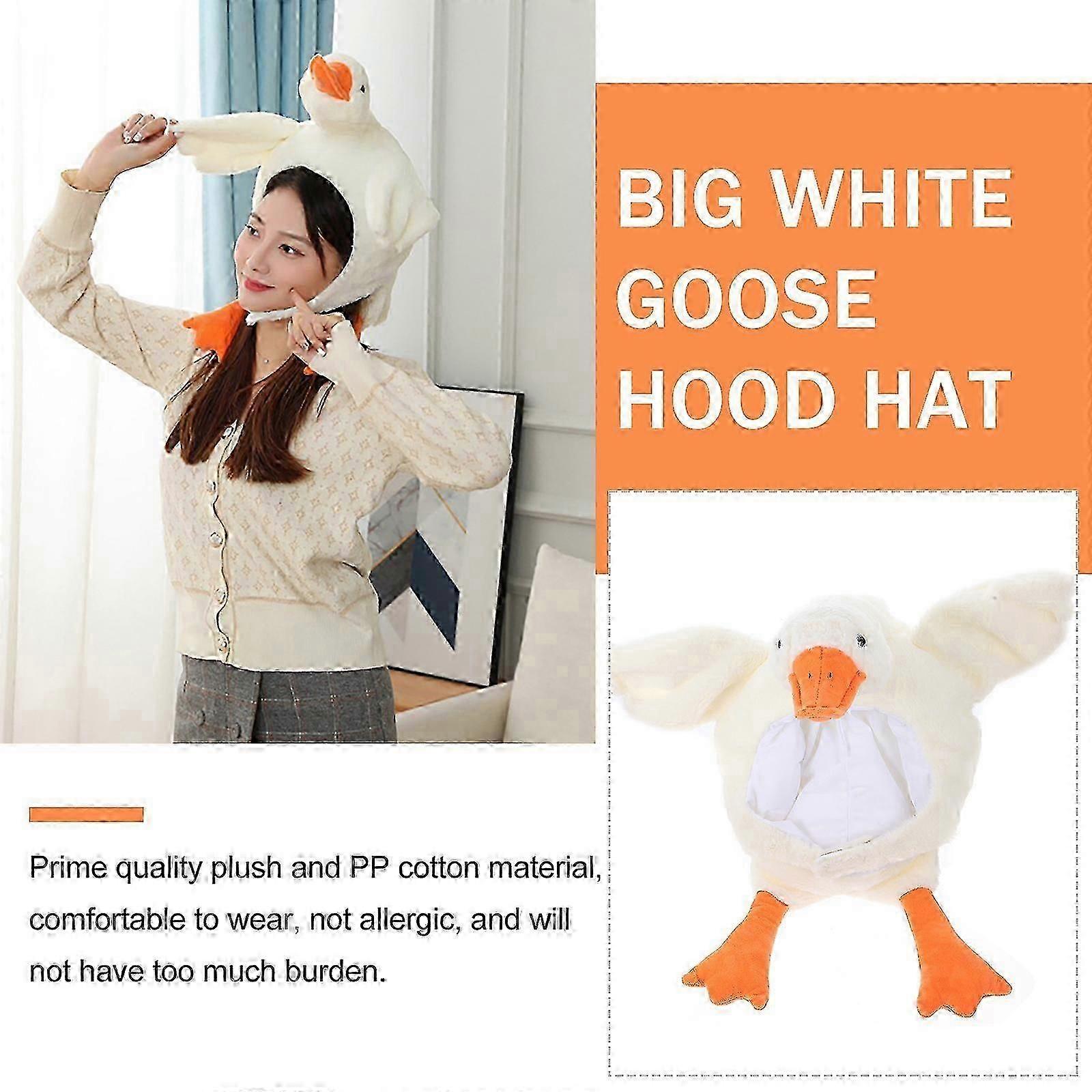 Kids Hats Party Photo Booth Props Swan Plush Hat Swan Plush Toy Cute ...