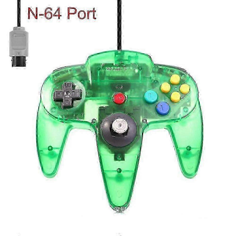 2 Pack Classic Wired N64 Controller Retro Games 64-bit Gamepad Joystick ...