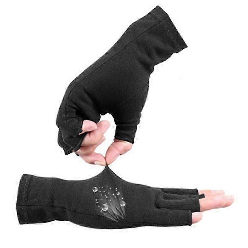 1 Pair Compression Arthritis Gloves Wrist Support Cotton Joint Pain ...