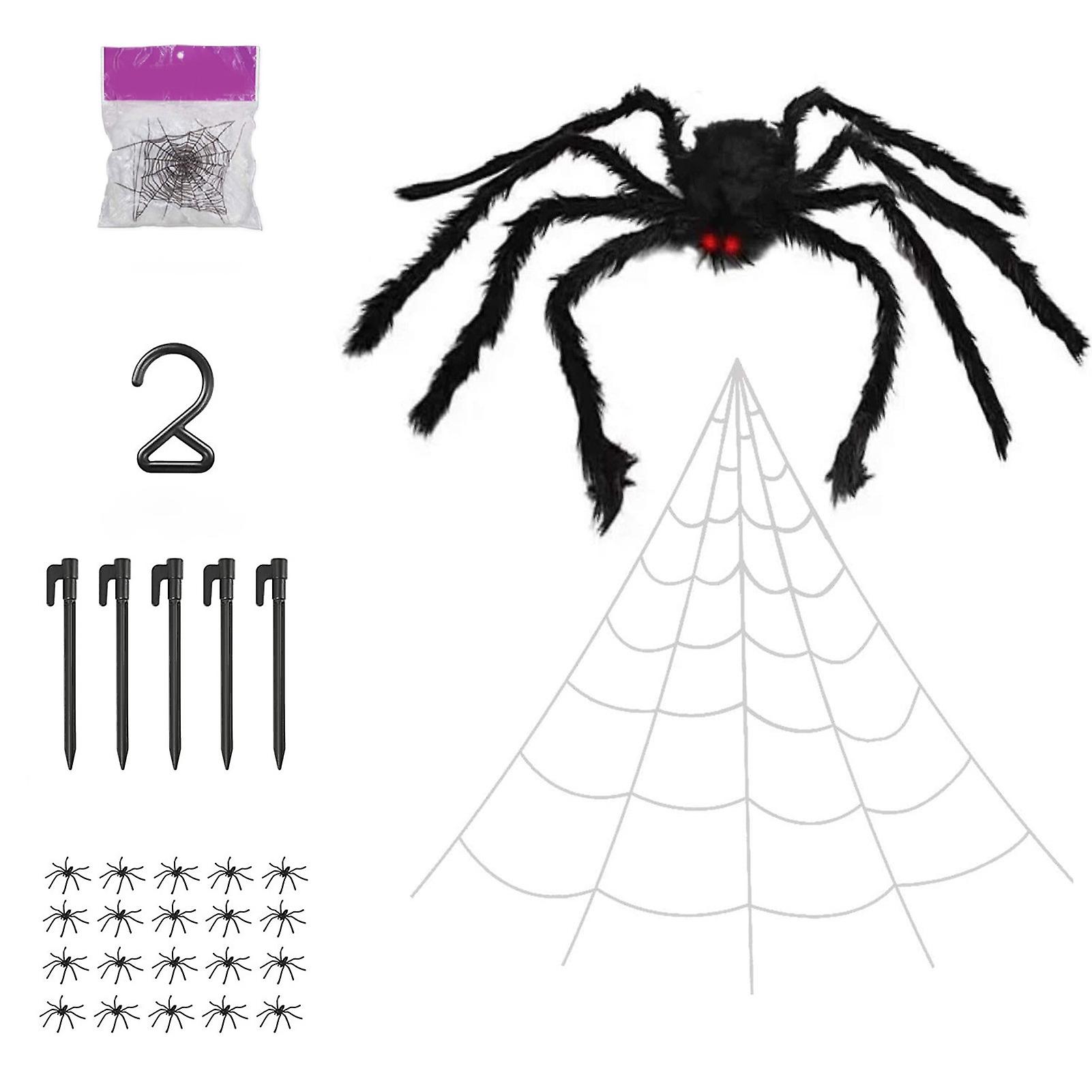Simulation Spider With Triangular Spider Web Set Lightweight Easy To ...
