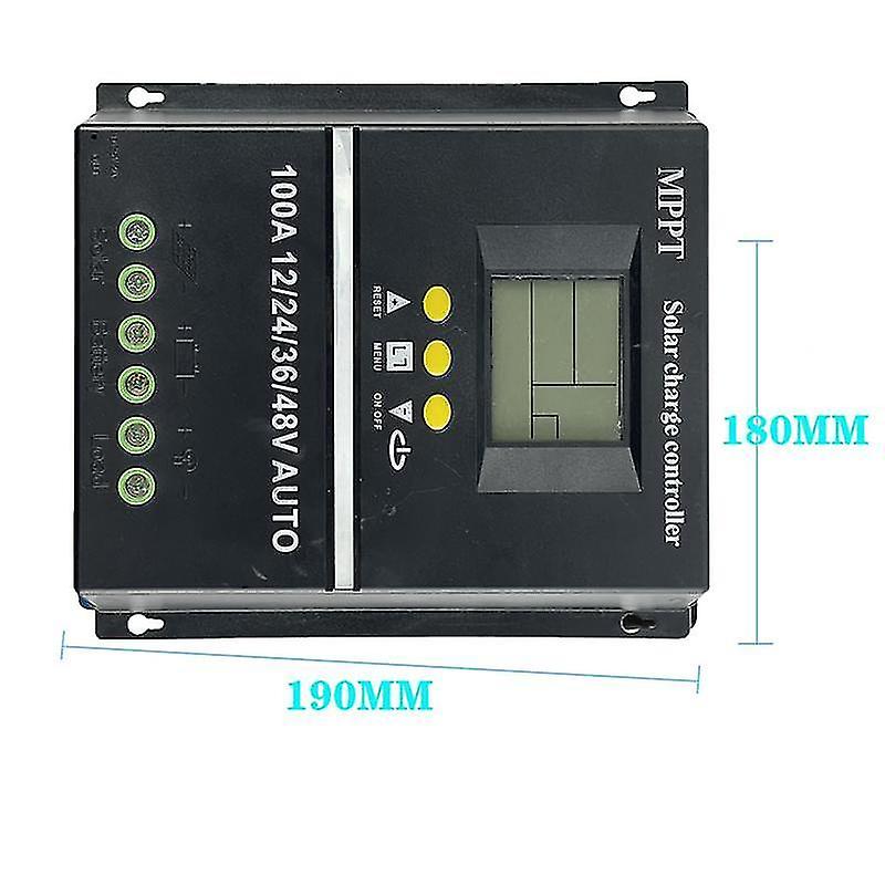 Pwm 100a 12v 24v 36v 48v Auto Solar Panel Charge Controller Solar Pv Battery Charger with Lcd ...